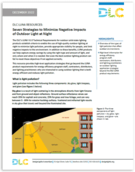 Seven Strategies to Minimize Negative Impacts of Outdoor Light at Night ...